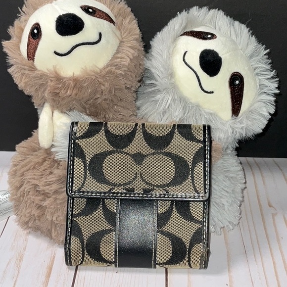 Coach | Bags | Vintage Coach Brown Tan Lge C Signature Canvas Brown ...